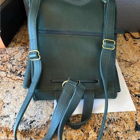 Coach | Bags | Coach Preowned Vintage Rare Bottle Green Rucksack ...